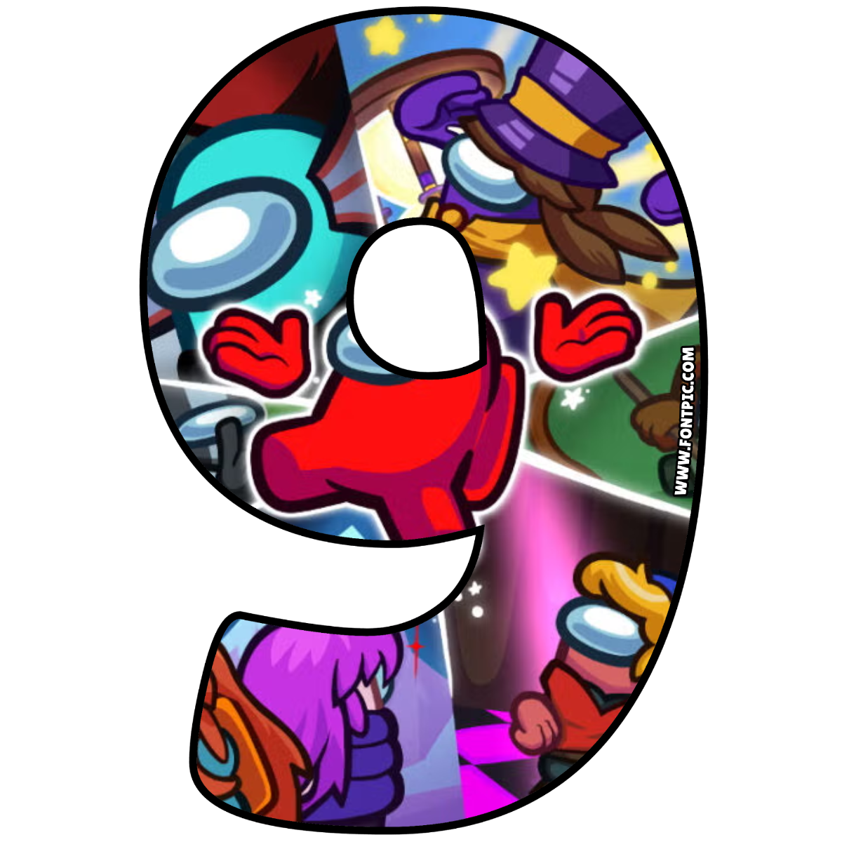 Among Us Number Poster Free Printables By Teachyeasytools Tptamong Us ...