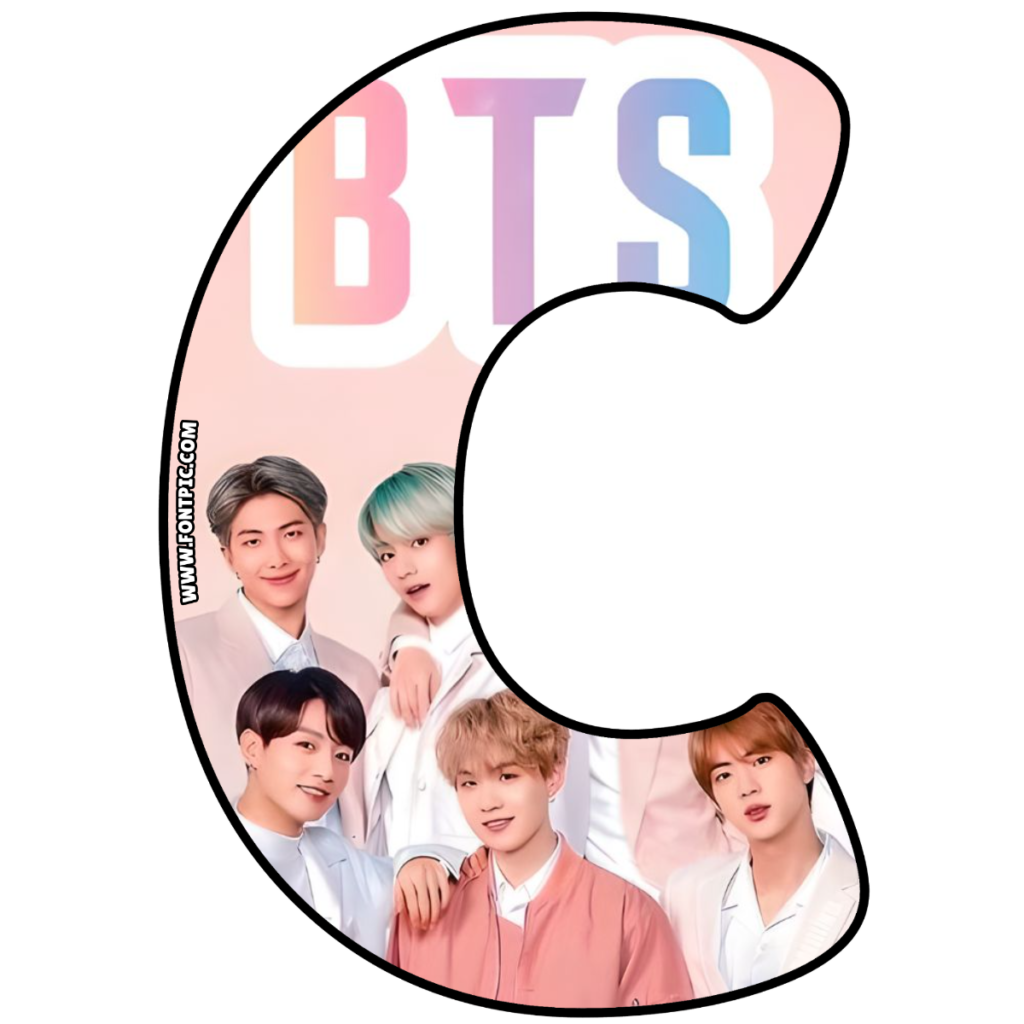 BTS Letter C - FontPic.com