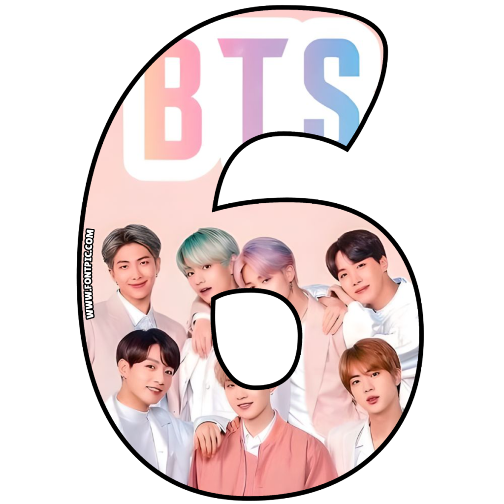 BTS Number 6 - FontPic.com