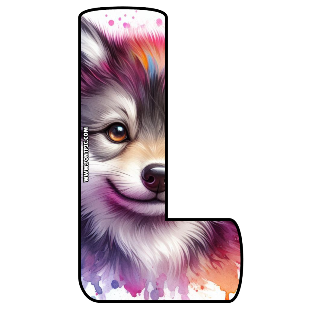 Baby Wolf Letters Printable archivos - FontPic.com