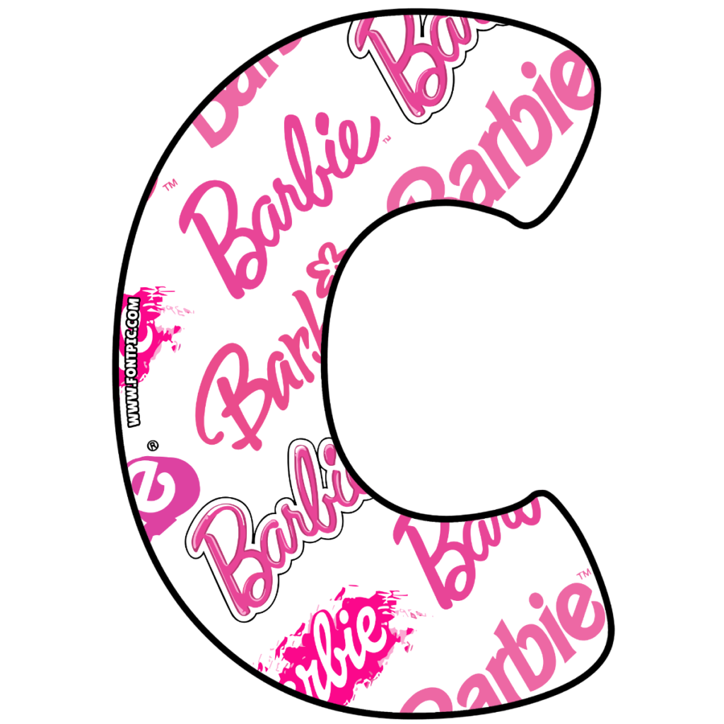Barbie Letter C - FontPic.com
