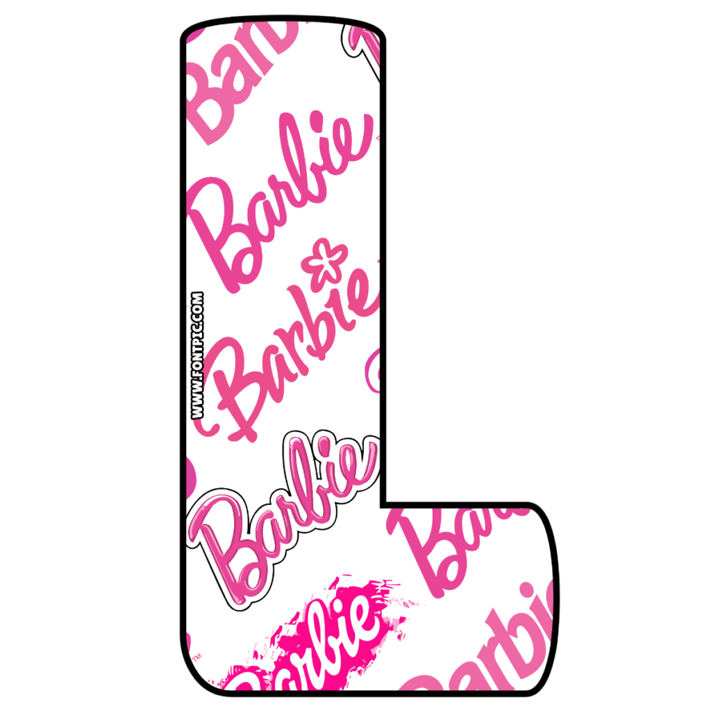 Barbie Letter L - FontPic.com