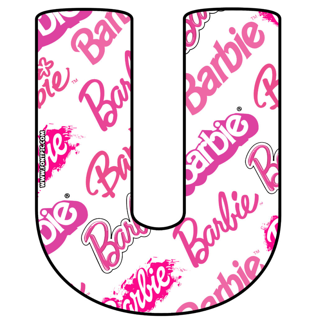 Barbie Letter V - FontPic.com