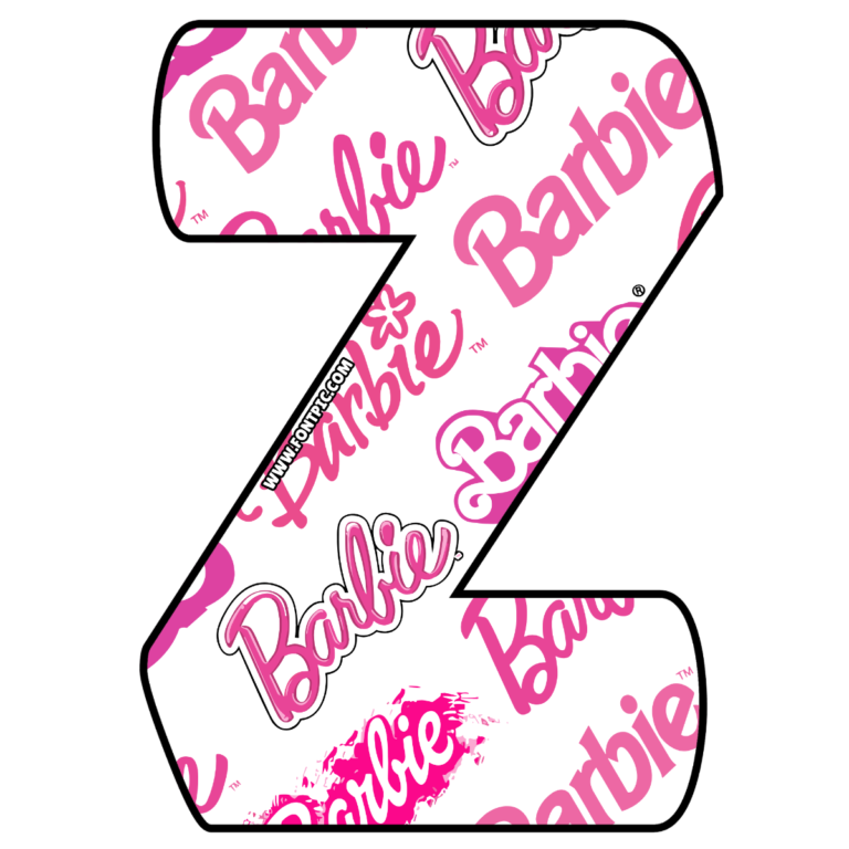 Barbie Letter Z - FontPic.com