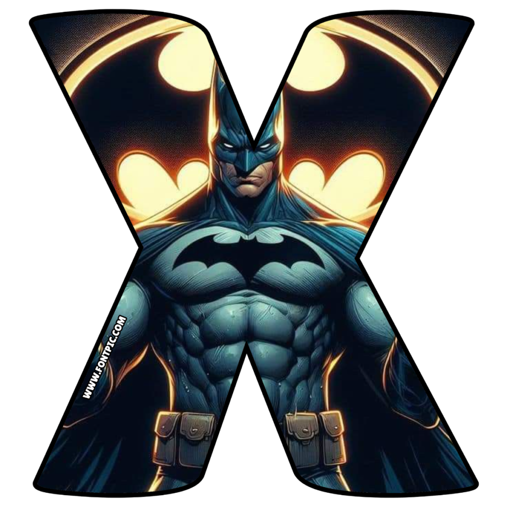 Batman Letter X - FontPic.com
