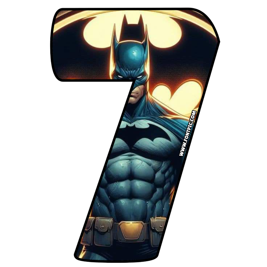 Batman Number 7 - FontPic.com