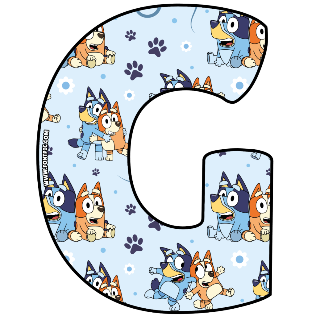 Bluey Letters Font archivos - FontPic.com