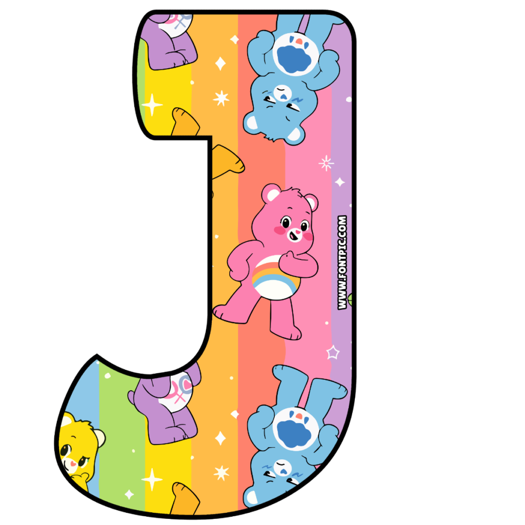 Care Bears Alphabet Printables archivos - FontPic.com