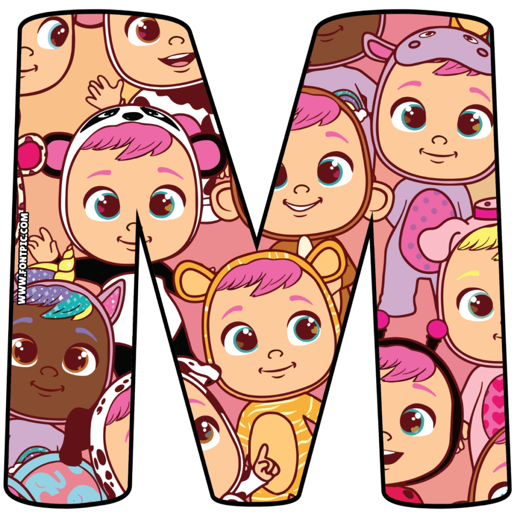 Cry Babies Magic Letter M - FontPic.com