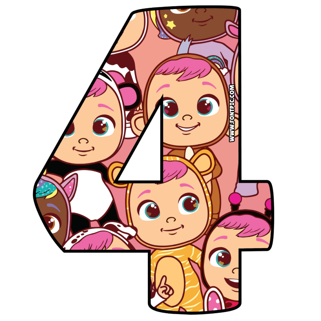 Cry Babies Magic Number 4 - FontPic.com