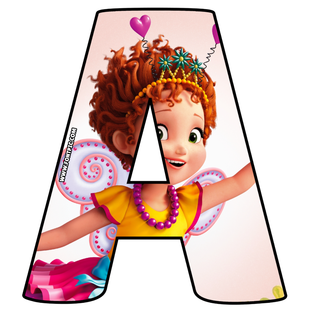 Fancy Nancy Clancy Letter A - FontPic.com