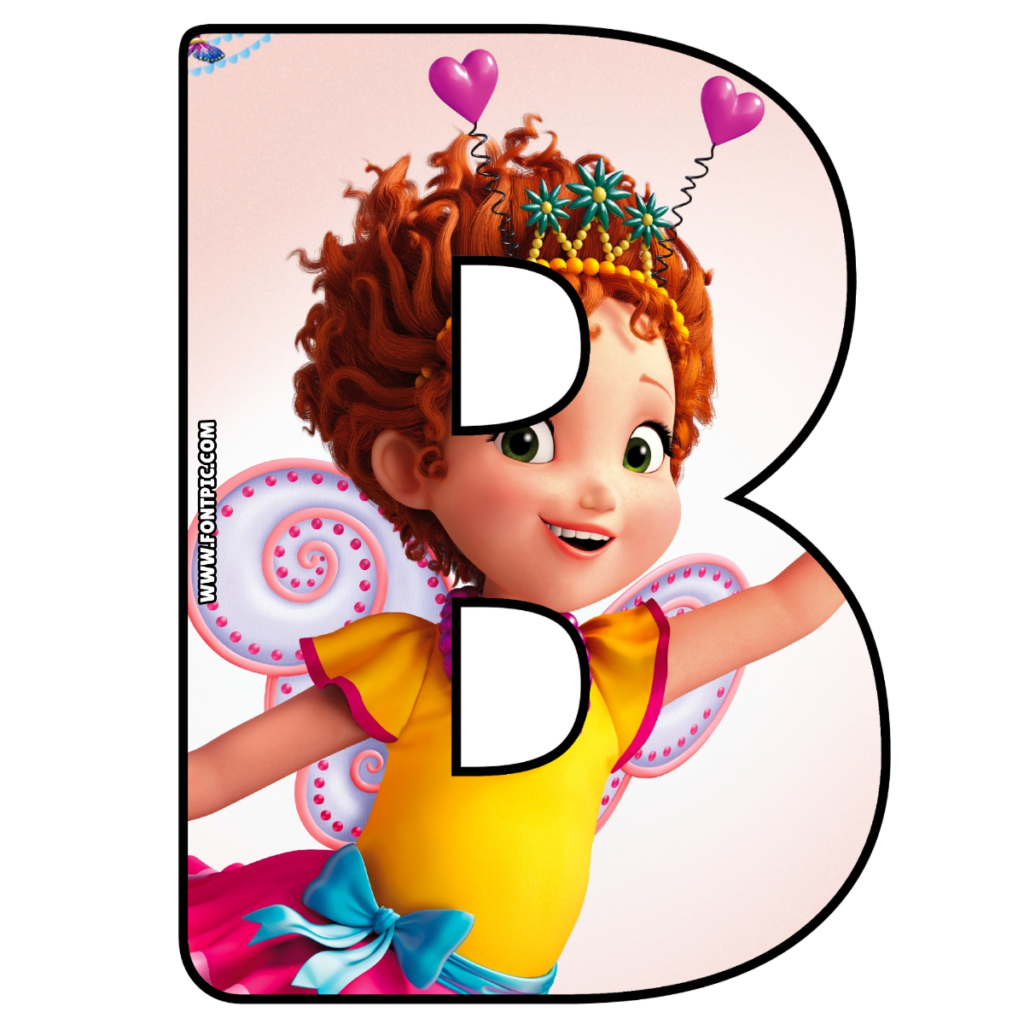 Fancy Nancy Clancy Letter B - FontPic.com