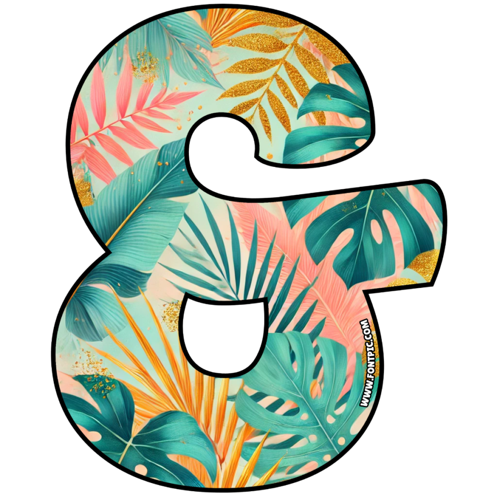 Golden Tropics Symbol & - FontPic.com