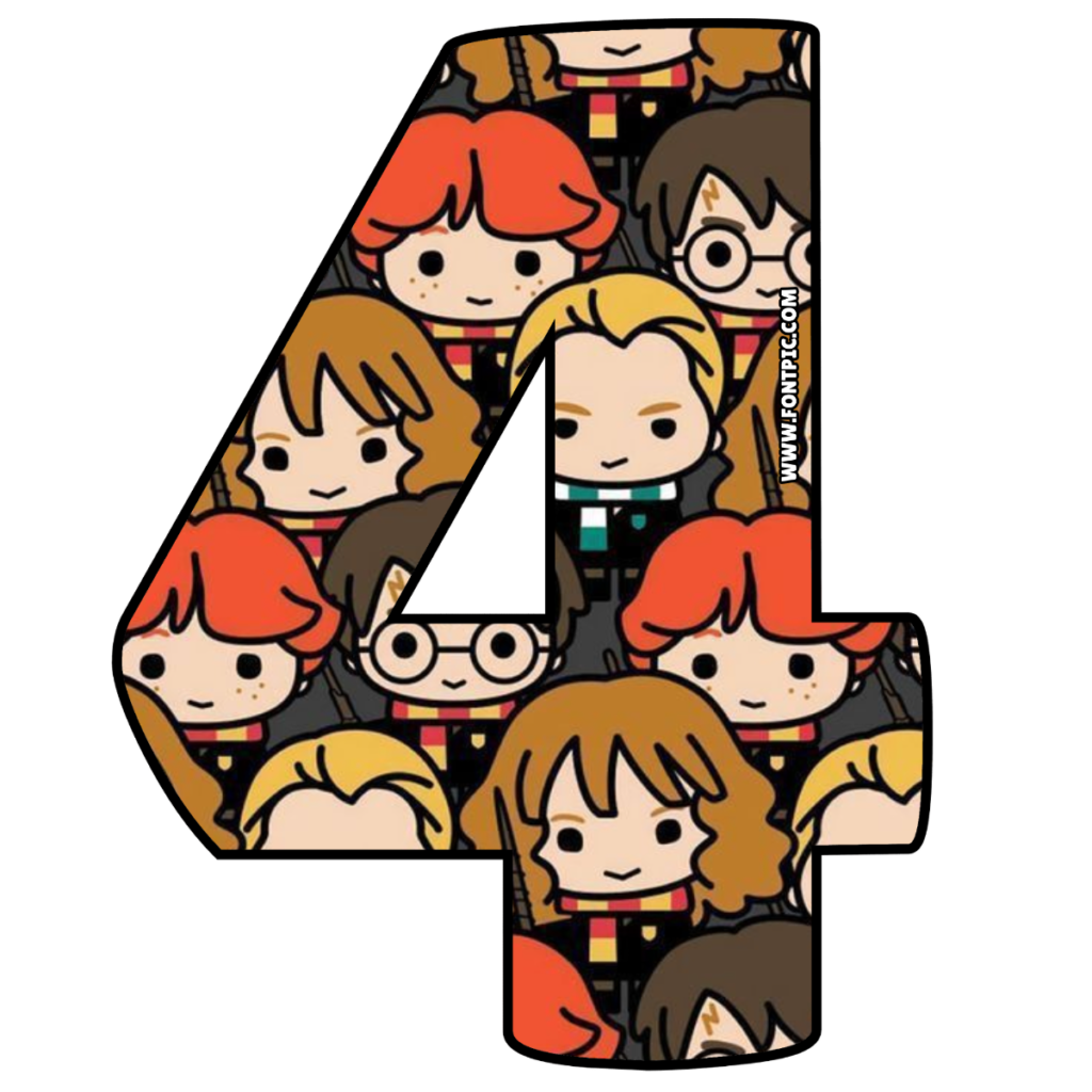 Harry Potter Number 4 - FontPic.com