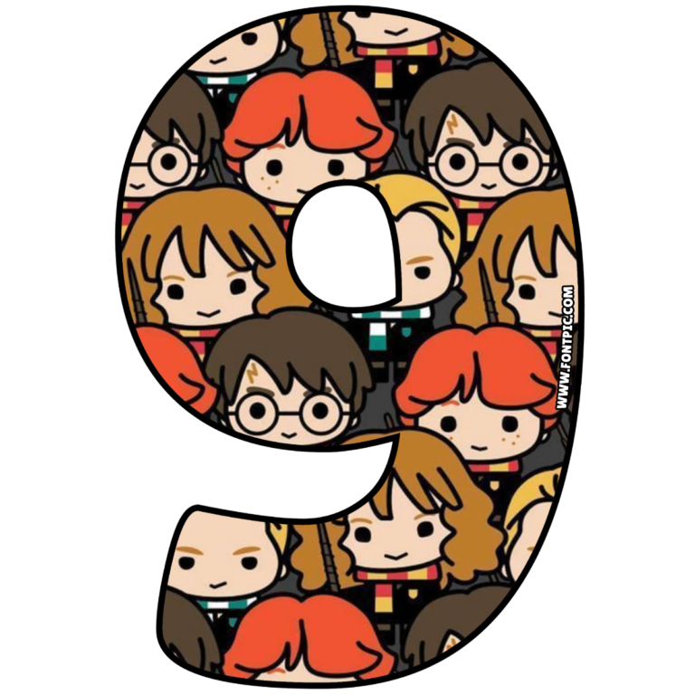 Harry Potter Number 9 - FontPic.com