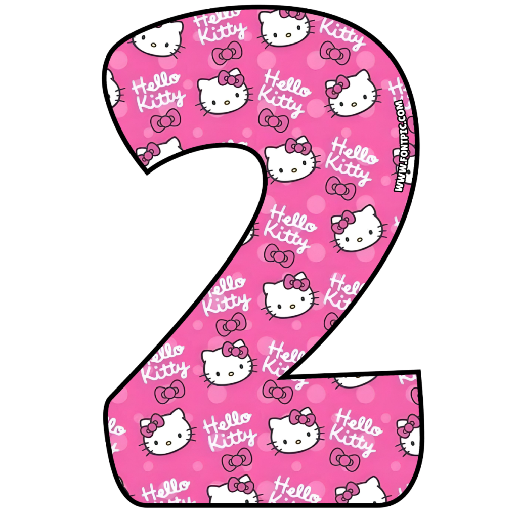 Hello Kitty Number 2 - FontPic.com