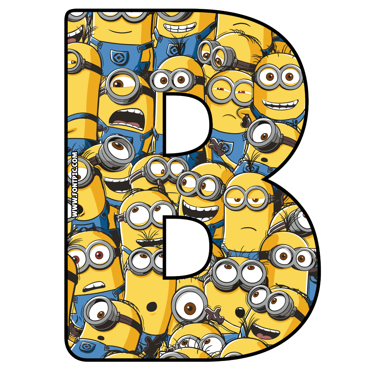 Minions Letter B - FontPic.com Minions Letter B - FontPic.com