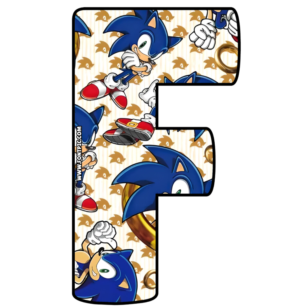 Sonic Letter F - FontPic.com