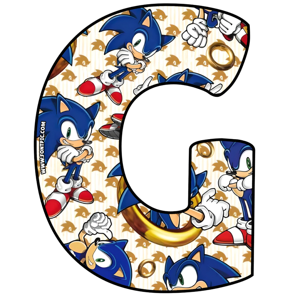 Sonic Letter G - FontPic.com