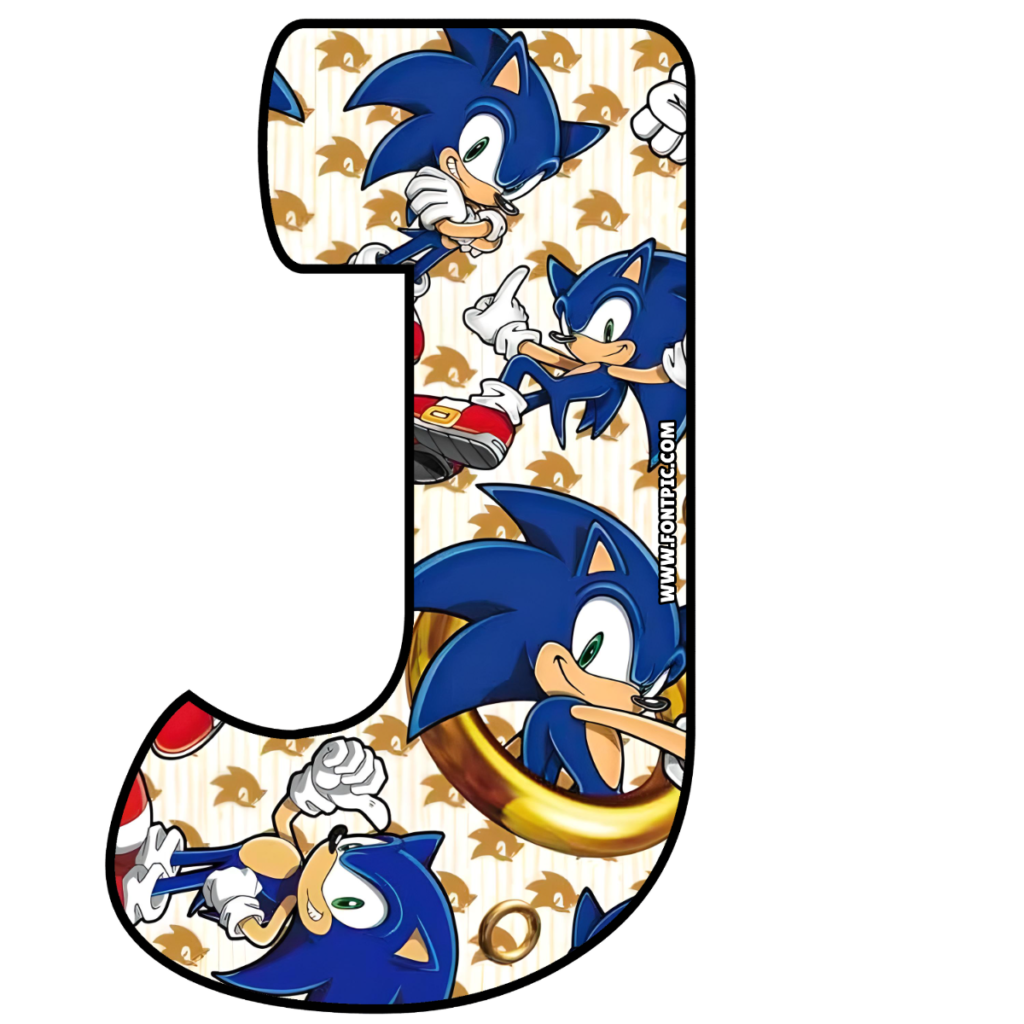 Sonic Letter J - FontPic.com