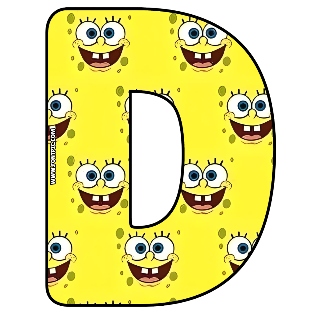 SpongeBob Letter D archivos - FontPic.com