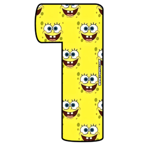 SpongeBob Number 1 - FontPic.com