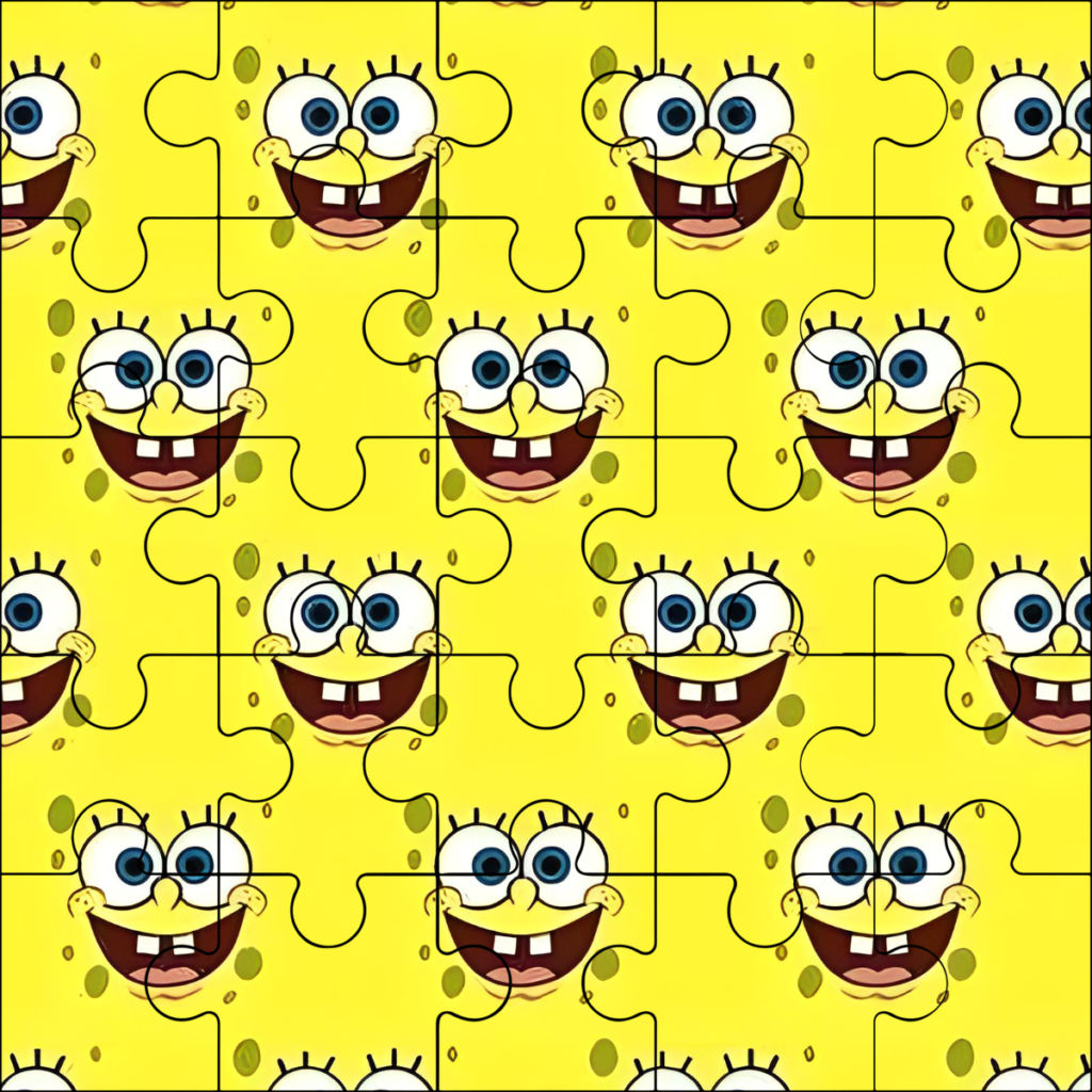 SpongeBob Puzzle - FontPic.com