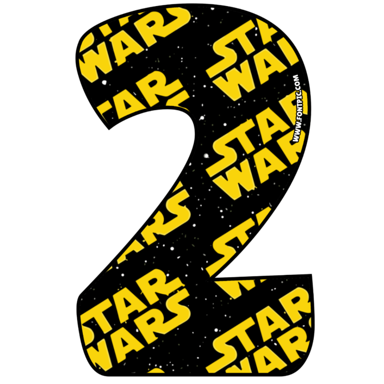 Star Wars Number 2 - FontPic.com