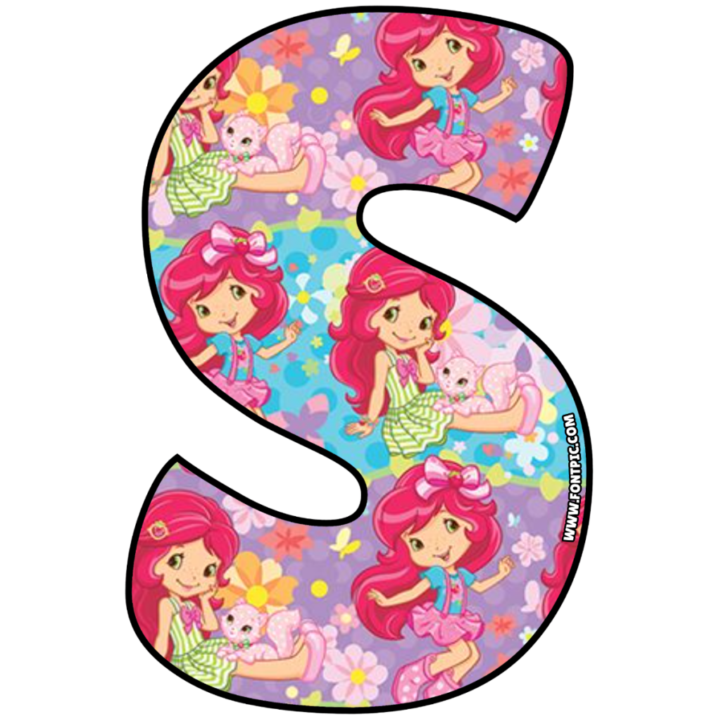 Strawberry Shortcake Alphabet Letters archivos - FontPic.com