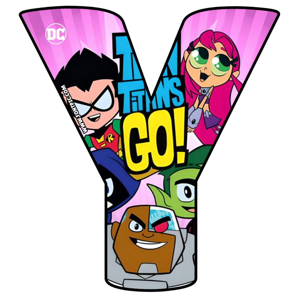 Teen Titans Letter Y - FontPic.com