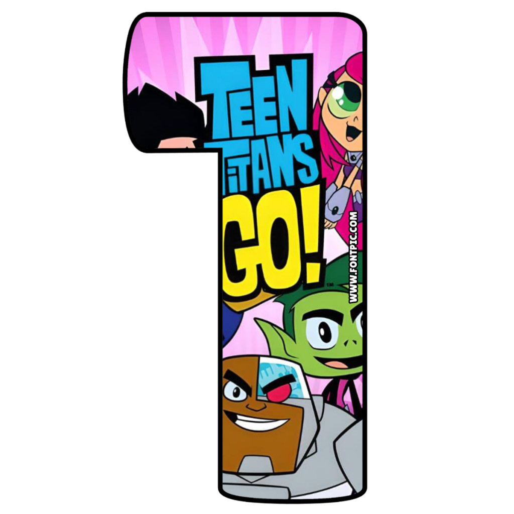 Teen Titans Alphabet Letters archivos - FontPic.com