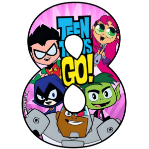 Teen Titans Number 8 - FontPic.com