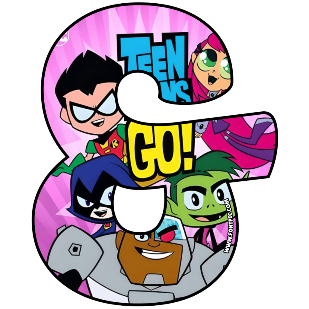 Teen Titans Alphabet Letters archivos - FontPic.com