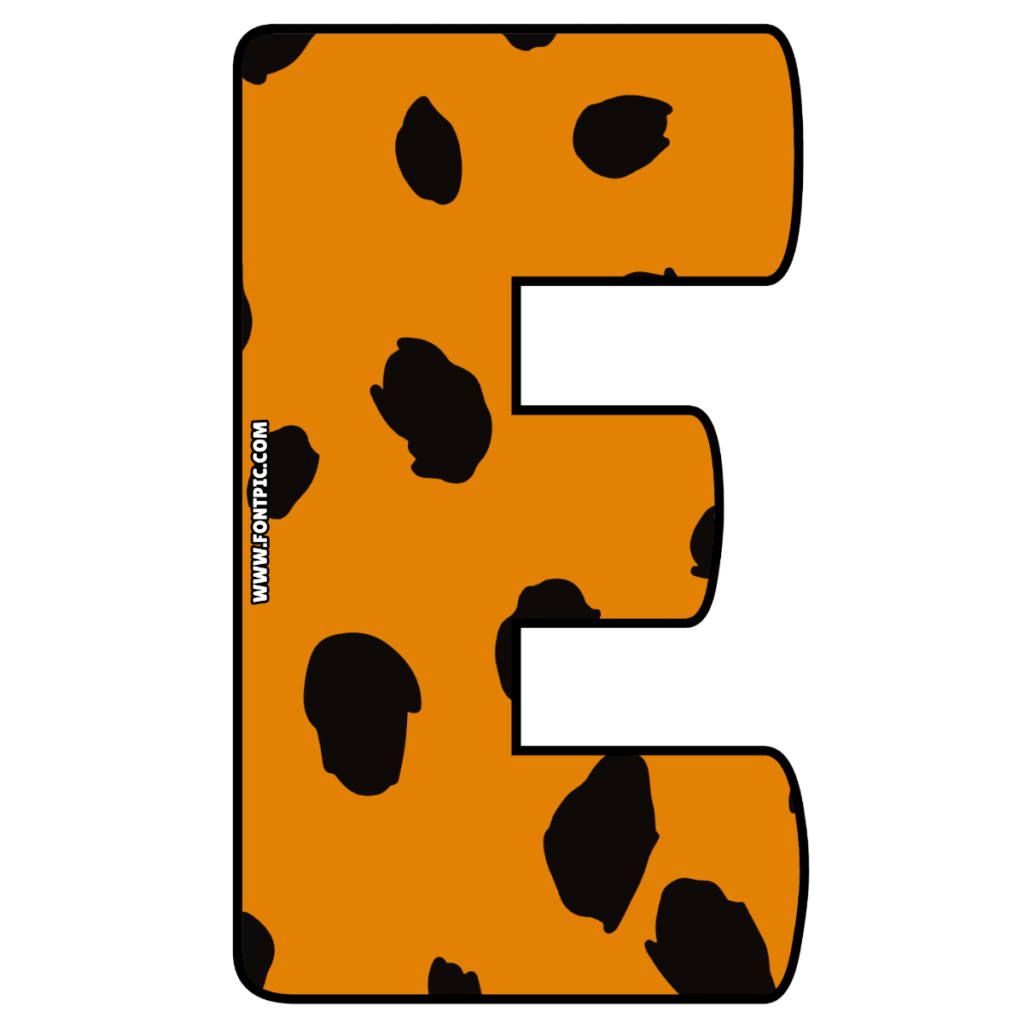 The Flintstones Letter E - FontPic.com