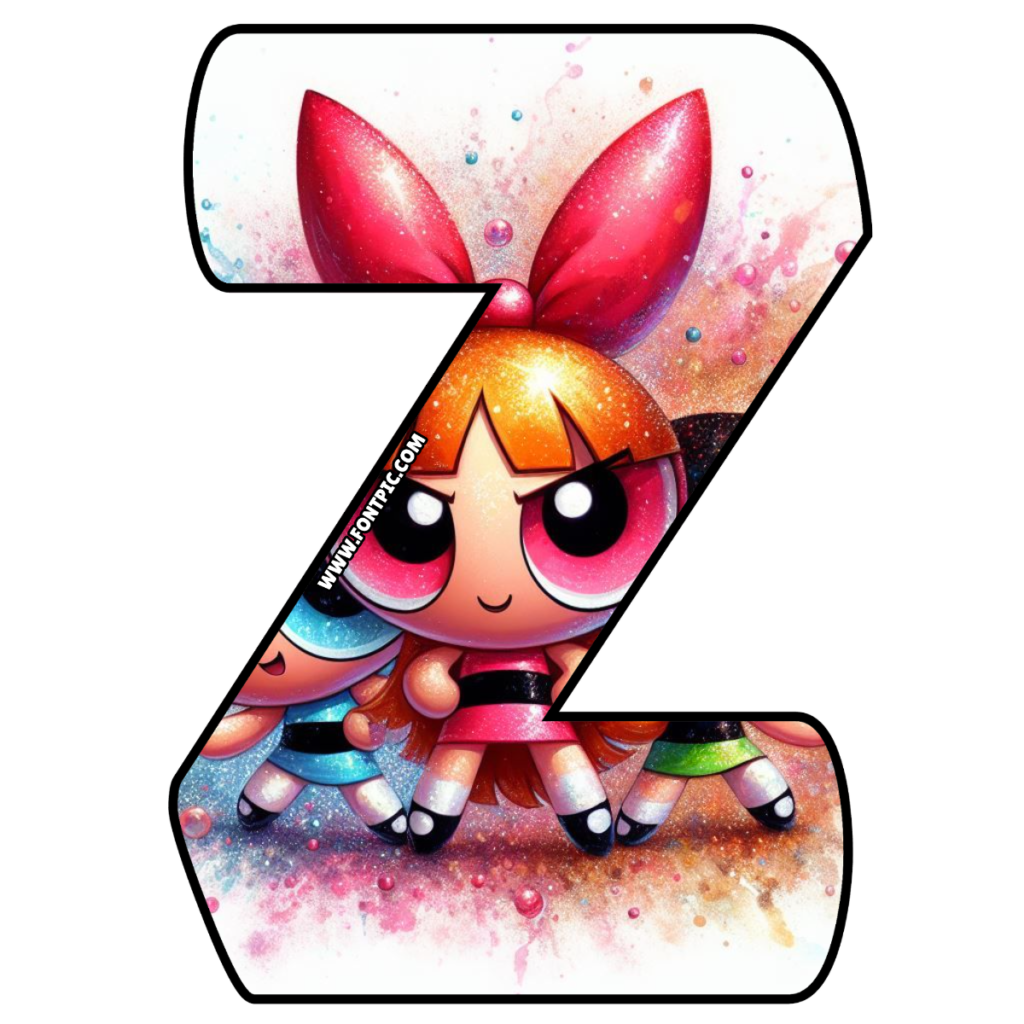 The Powerpuff Girls Letter Z - FontPic.com