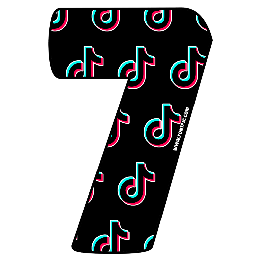 Tiktok Number 7 Fontpic