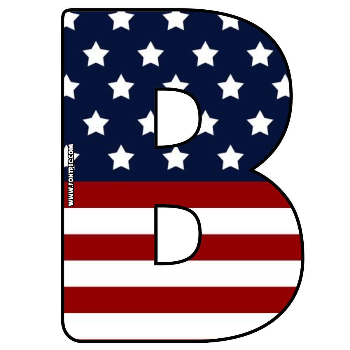 USA Letter B - FontPic.com USA Letter B - FontPic.com